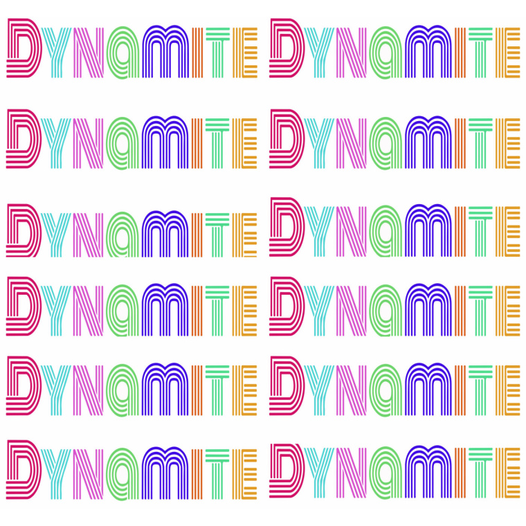 Personalised BTS Dynamite luxury wrapping paper | Personalised ...