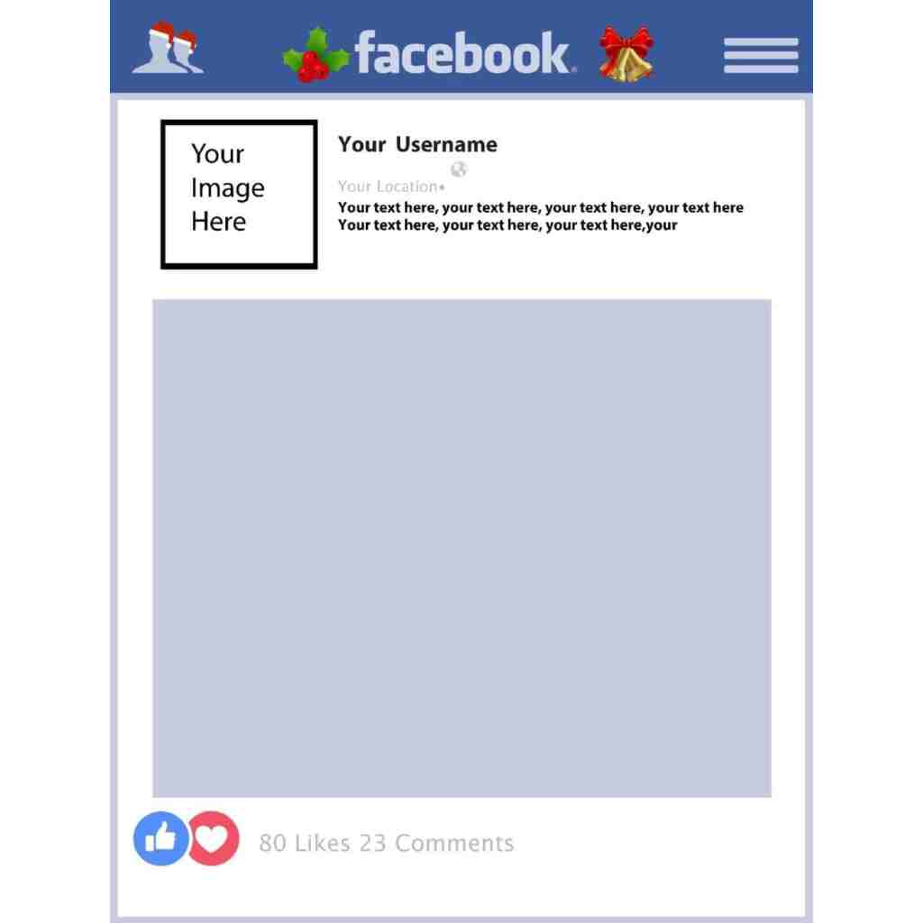 Xmas FaceBook Selfie Frame for your Christmas party