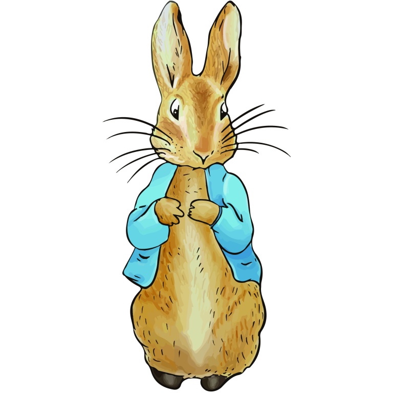 Peter rabbit cardboard cutout