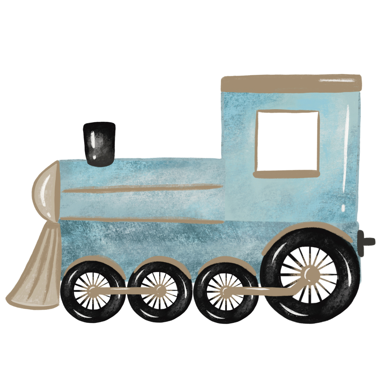 kids train cardboard cutout